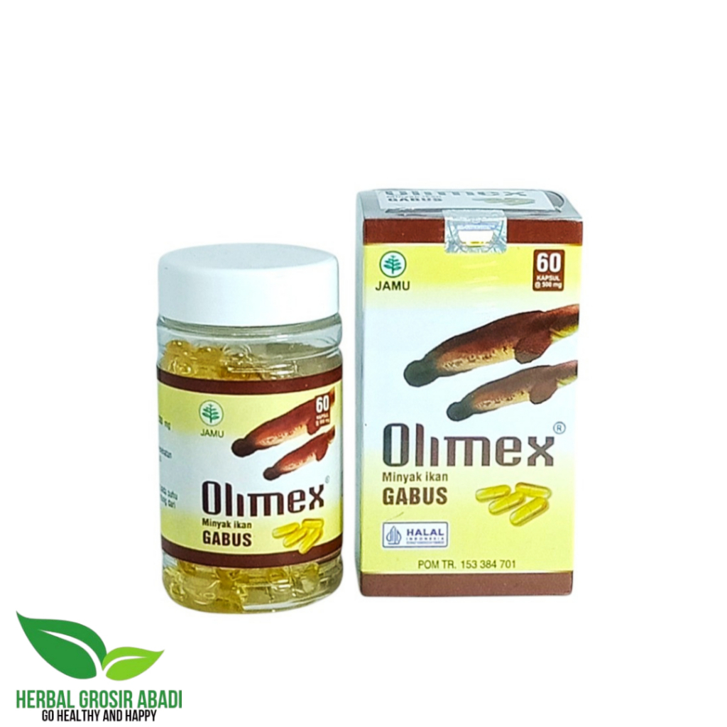 Jual Olimex Kapsul Minyak Ikan Gabus | Olimex Ikan Gabus 60 Kapsul Original | Shopee Indonesia
