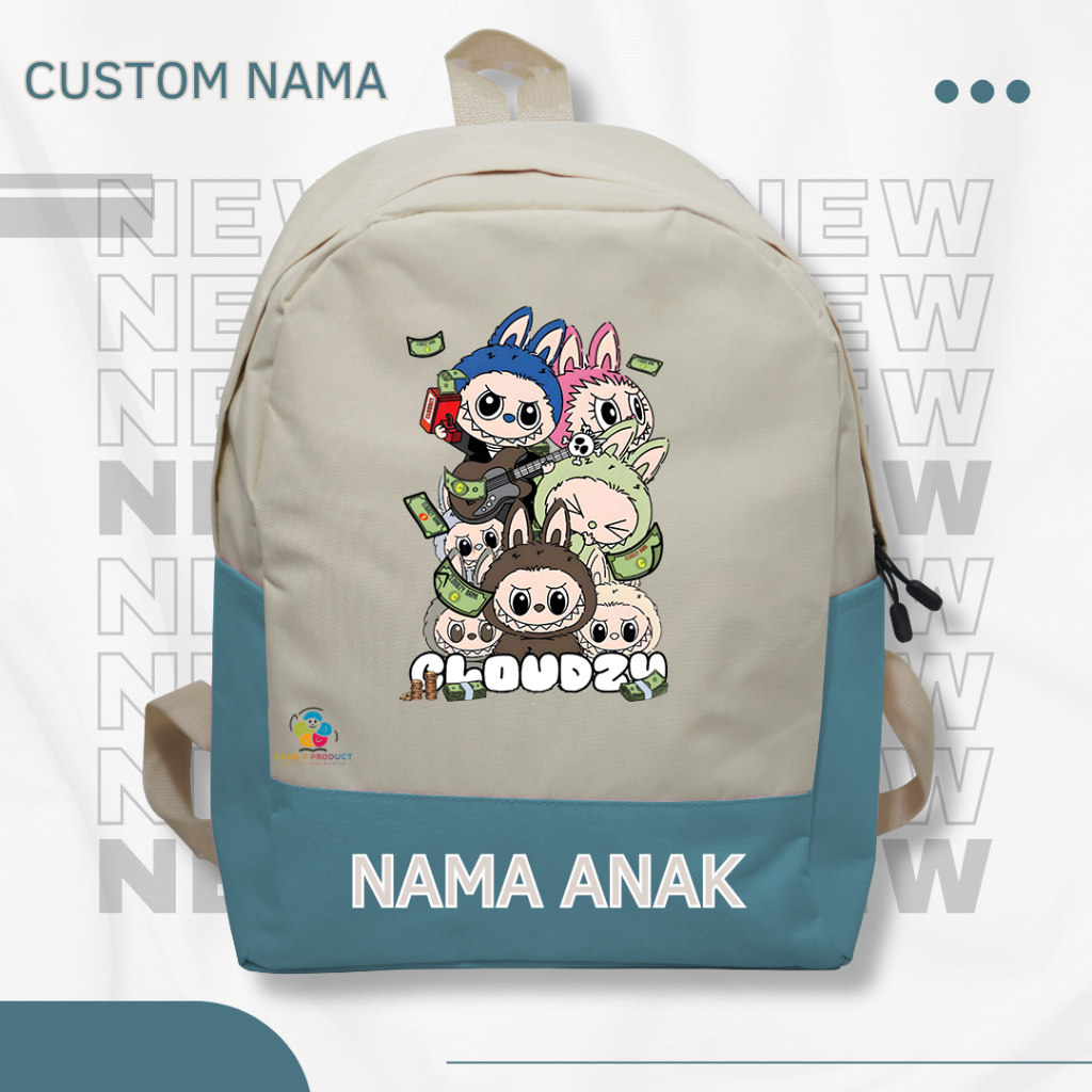 Jual Tas Ransel Backpack Labubu Cloudzy - Tas backpack Sekolah Anak SD ...