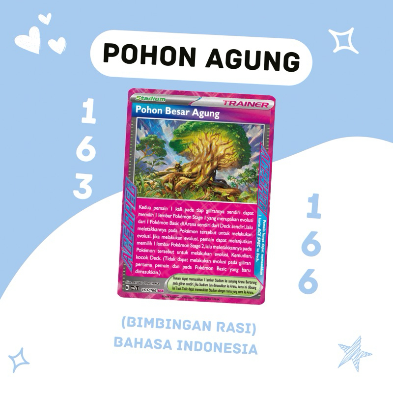 Jual Pohon Besar Agung ACESPEC SV7S 163/166 Pokemon TCG Indonesia ...