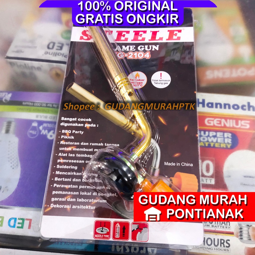 Jual Alat Semprot Api Bakar Kue Keju KEPALA GAS BUTANE TORCH BBQ FLAME ...