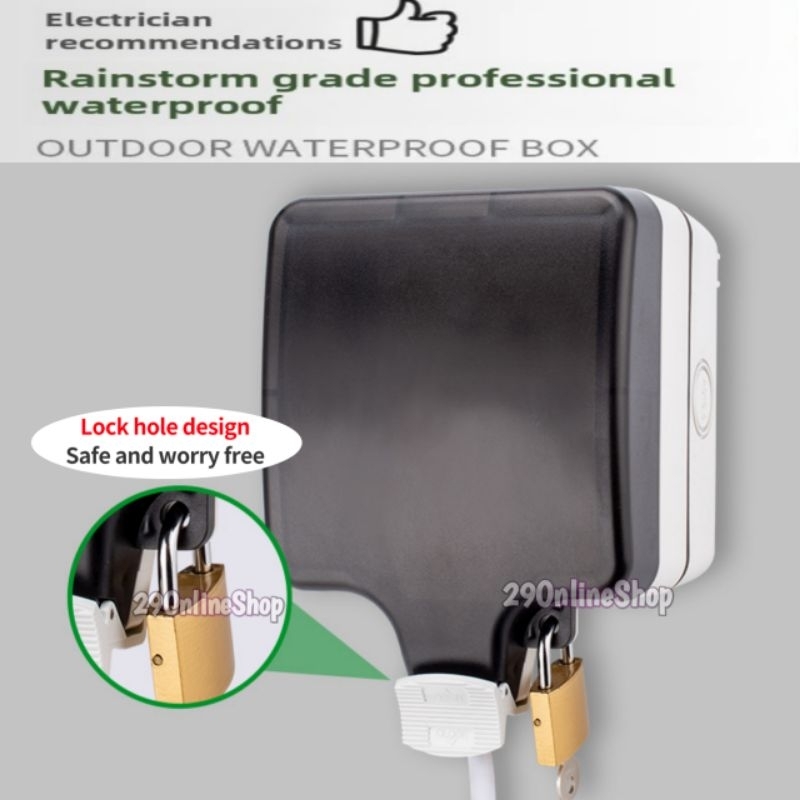 Jual Cover Kotak Box Tutup Pengaman Switch Stop Kontak Listrik Saklar ...