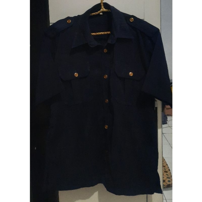 Jual Preloved - Kemeja safari baju satpam security | Shopee Indonesia