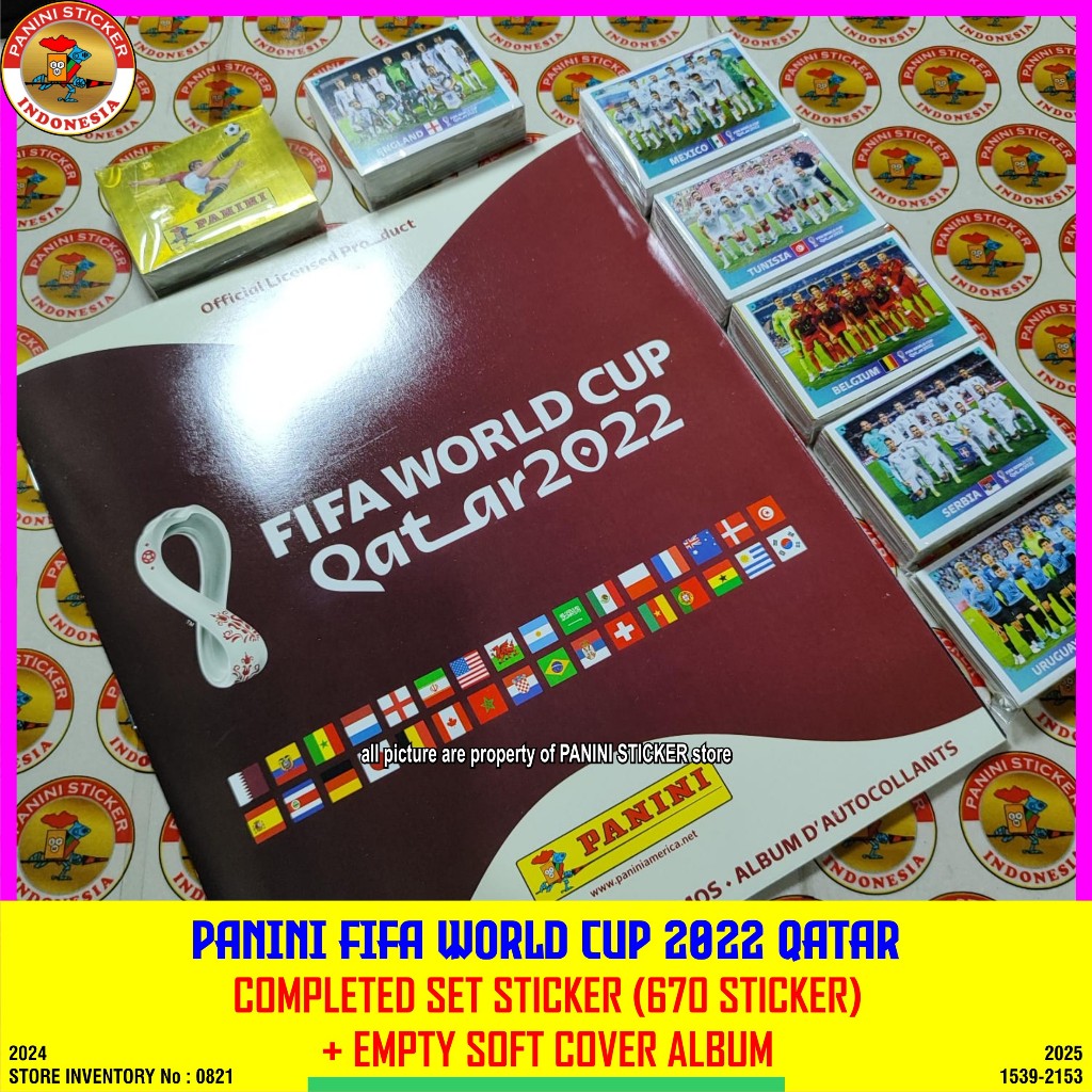 Jual PANINI STICKER ALBUM FIFA WORLD CUP 2022 QATAR : COMPLETED SET 670 ...