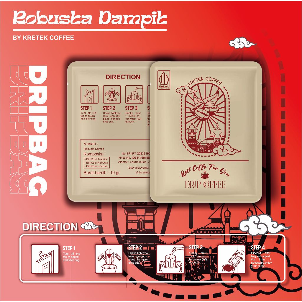 Jual Dripbag - Kopi Dampit / Robusta Dampit / Kopi Sachet / Kopi Drip ...