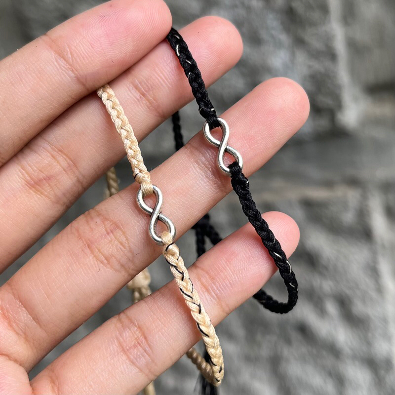 Jual Manhita bracelet • Gelang couple infinity • unisex | Shopee Indonesia