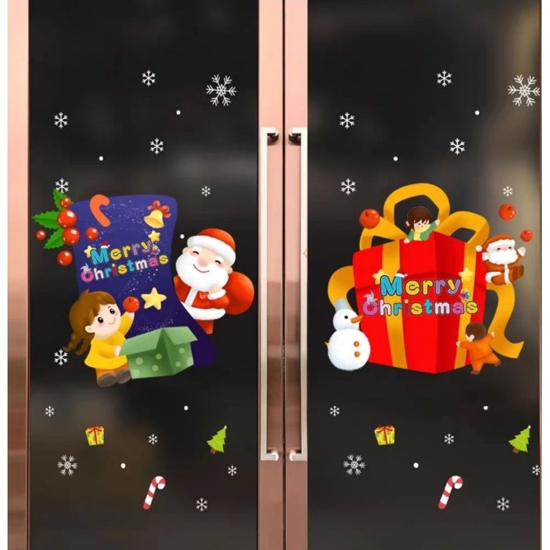 Jual 1 PASANG (2 STICKERS) Sticker BESAR MULTI Surface PINTU JENDELA ...