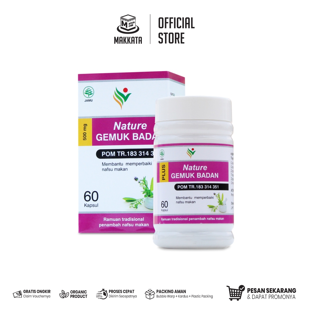 Jual Obat Gemuk Badan Permanen BPOM Tanpa Efek Samping NATURE GEMUK ...