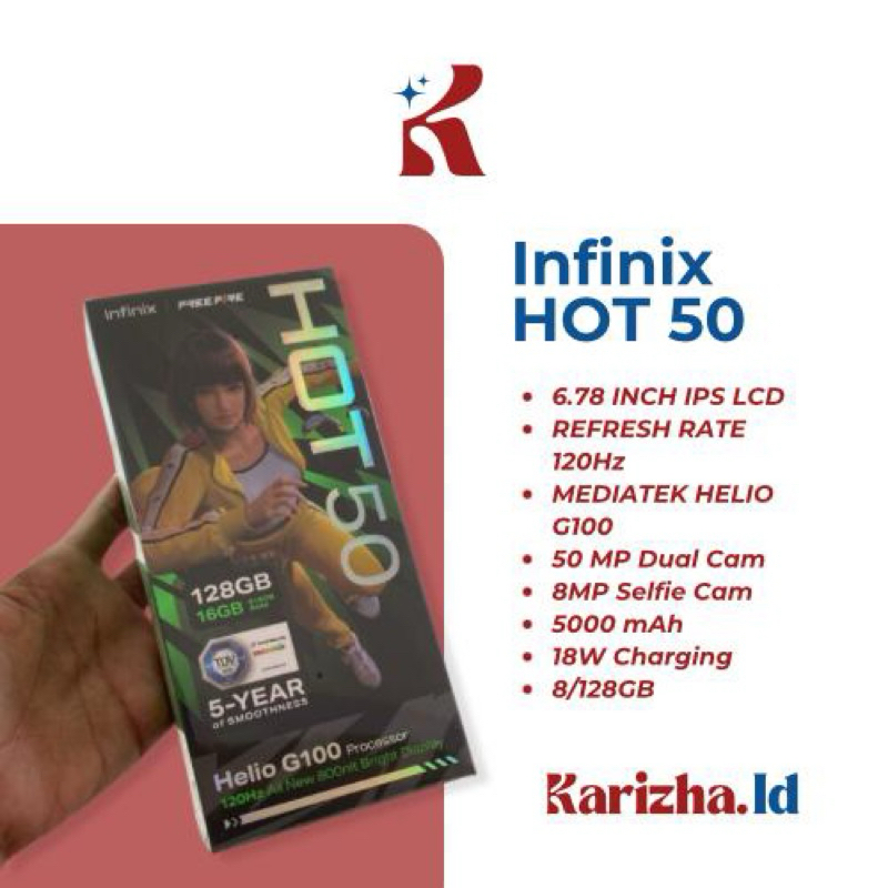 Jual Infinix Hot 50 8/128 BNIB Garansi Resmi | Shopee Indonesia
