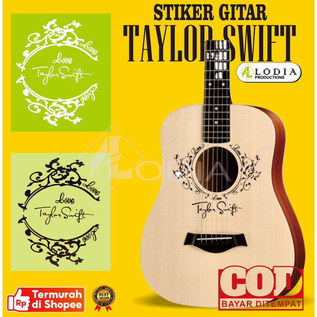 Jual STIKER TAYLOR SWIFT || STIKER GITAR TAYLOR | Shopee Indonesia