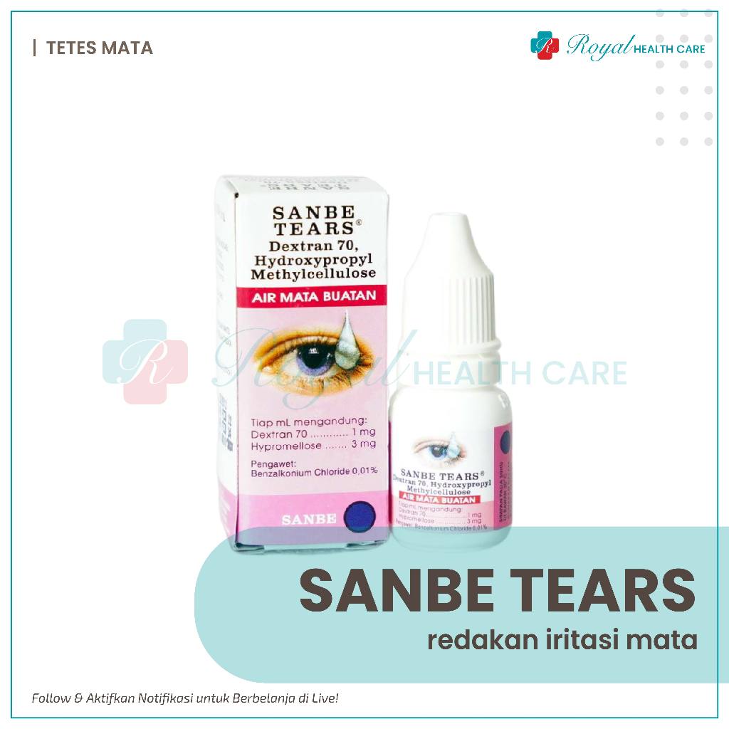 Jual SANBE TEARS EYE TETES 8 ML Meredakan Iritasi Ringan dan Kekeringan ...