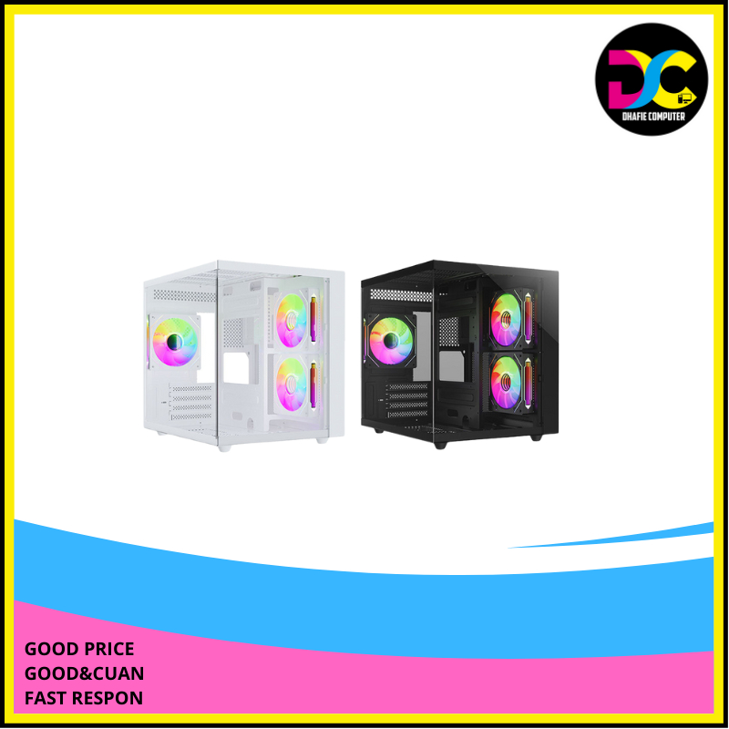 Jual VenomRX Daemon Continental S6 Gaming Case Tempered Glass M-ATX ...