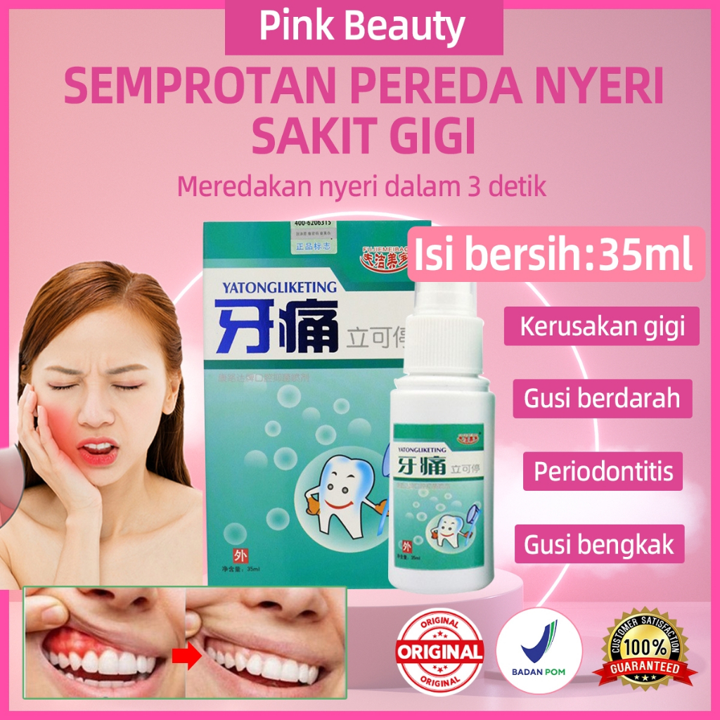 Jual 35ml Obat Sakit Gigi Berlubang Ampuh Semprotan Pereda Nyeri Sakit ...
