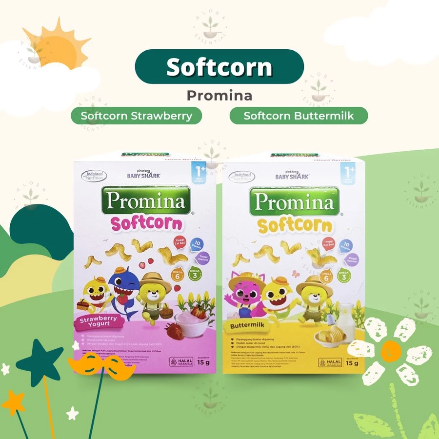 Jual PROMINA Softcorn 15g Snack Cemilan MPASI Bayi Batita 1 tahun ...