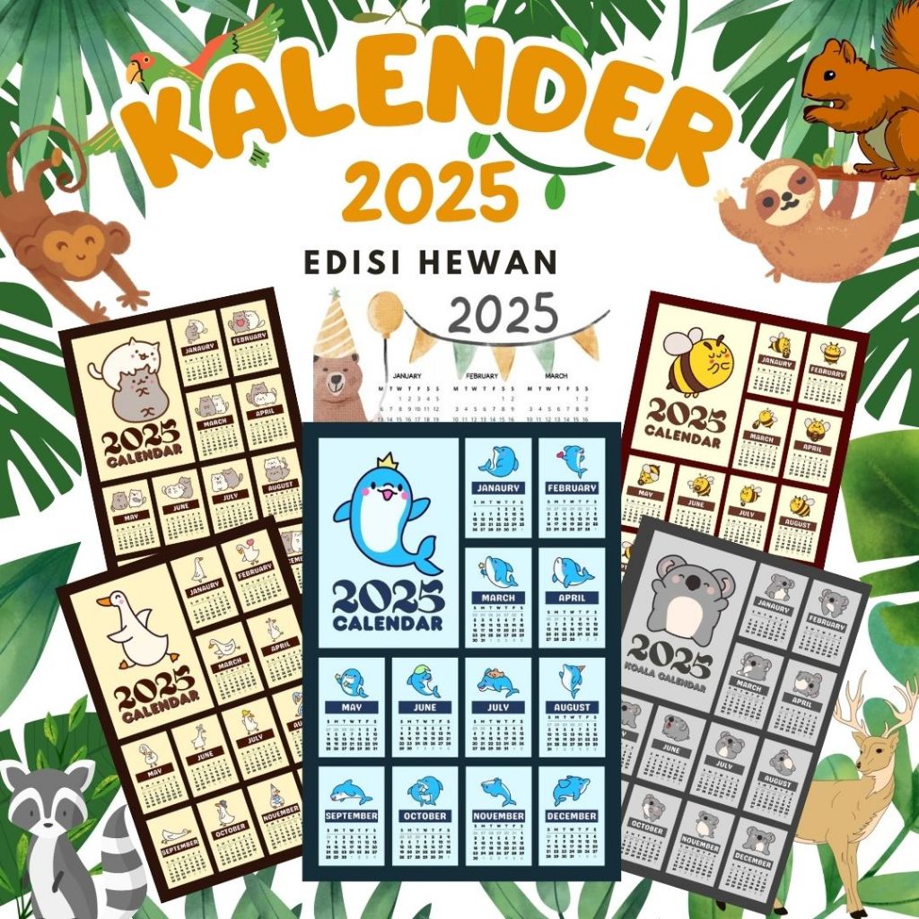 Jual Kalender Dinding 2025 | Kalender Partai | Kalender 2025 Aesthetic ...