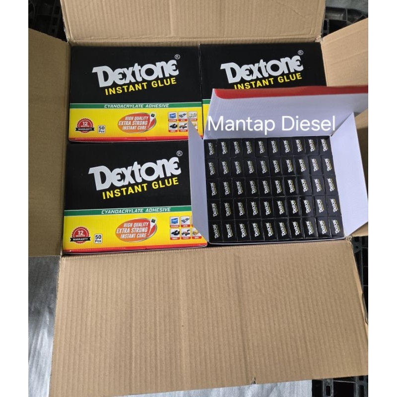 Jual LEM SETAN DEXTONE ( @NET 15gr ) ( 1 box = 50 Pcs ) LEM KOREA INSTANT | POWER GLUE SUPER ...