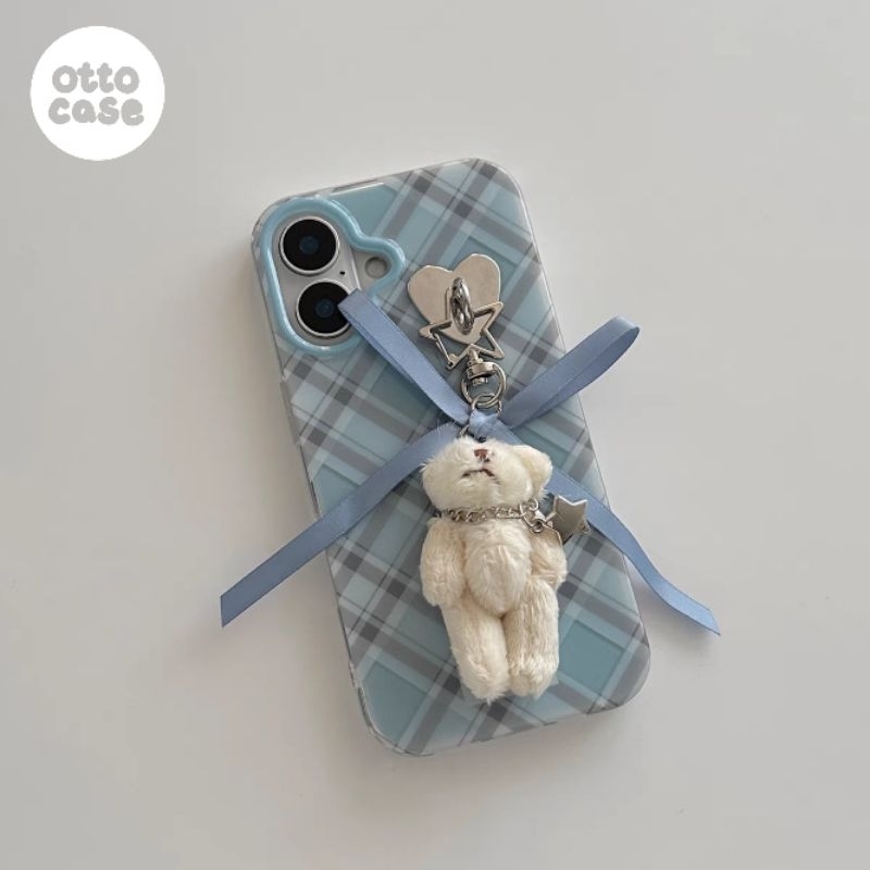 Jual case iphone 16 15 14 13 promax pro with teddy charm | Shopee Indonesia
