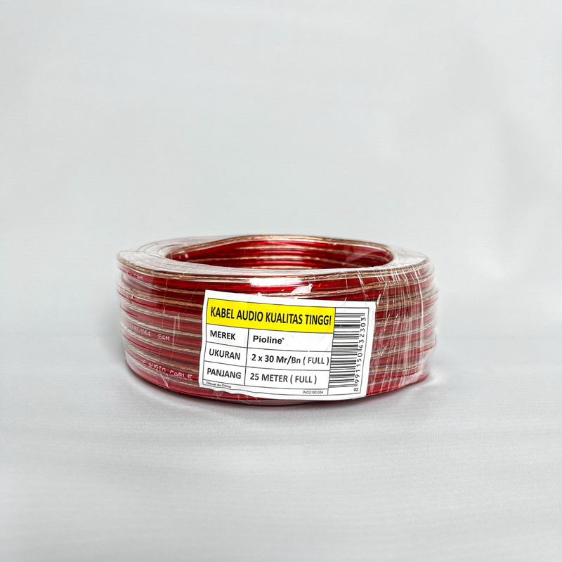 Jual Kabel Audio/listrik Transparan 2x30 25M (merah-bening) | Shopee ...
