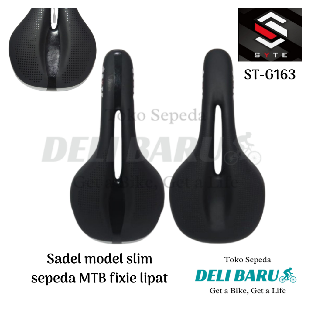 Jual SYTE Sadel G163 saddle slim model bolong tengah jok sepeda fixie ...