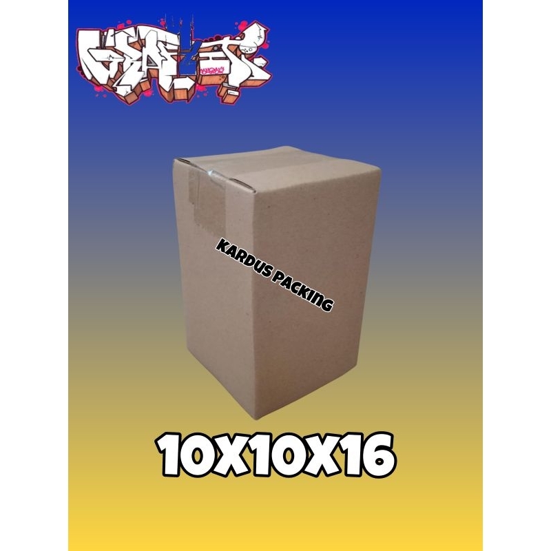 Jual kardus ukuran 10x10x16 kardus packing/kardus mini/kardus polos ...