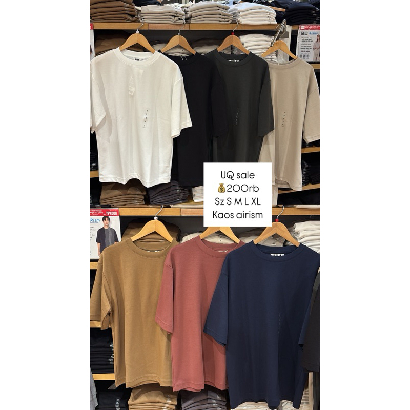 Jual UNIQLO COWOK AIRISM KAOS OVERSIZE LENGAN PENDEK | Shopee Indonesia