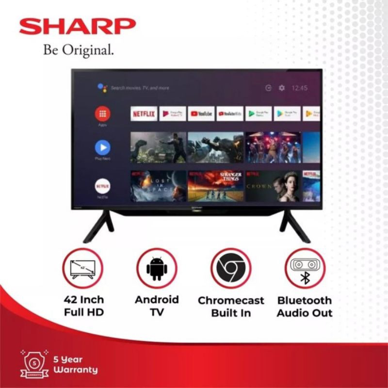 Jual LED TV 70 Inch SHARP Android TV 4K 4T-C70DK1X | Shopee Indonesia