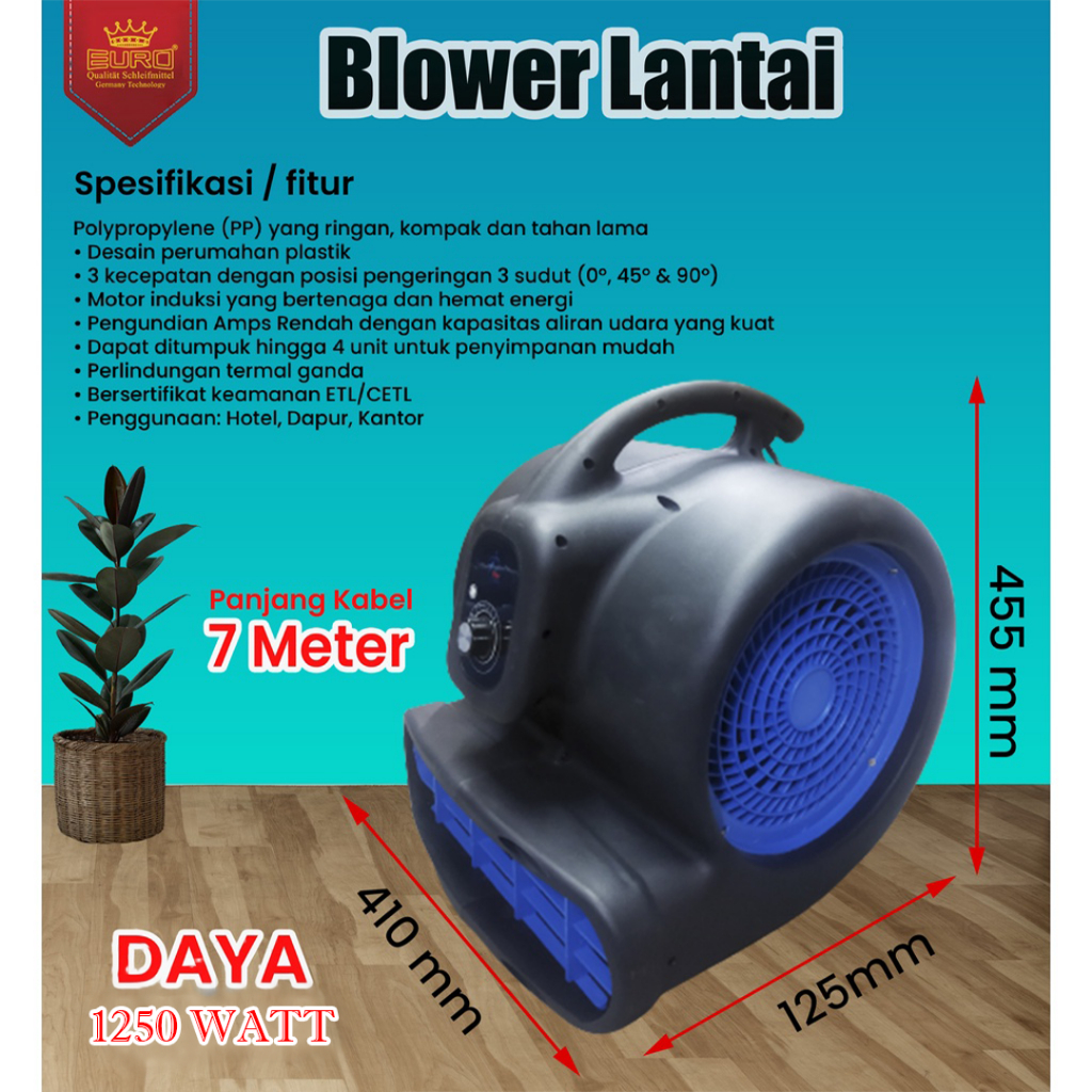 Jual blower mesin pengering lantai karpet wind blower floor dryer ...