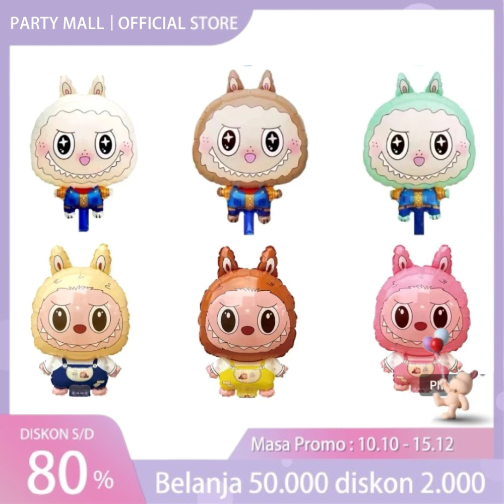 Jual Balon Foil Labubu / Labubu Full Body / Balon Babubu Full Body ...
