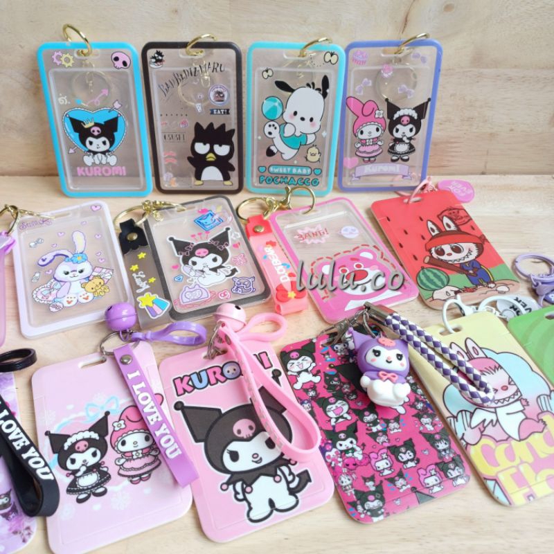 Jual id name tag ada gantungan (TIDAK ADA TALI PANJANG) kuromi ...