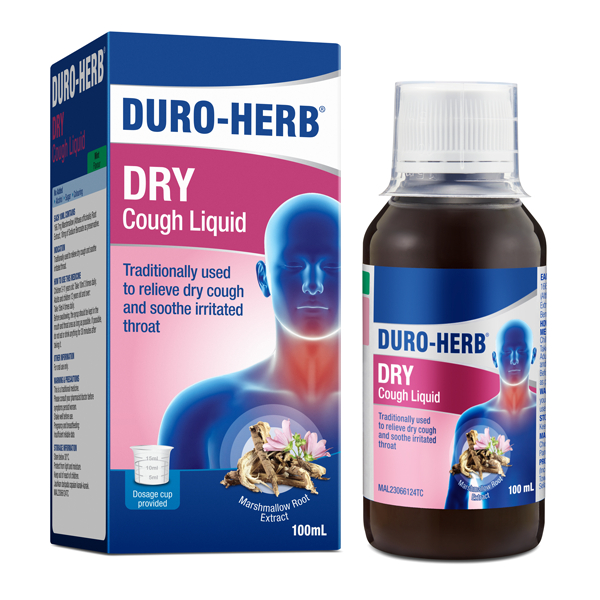 Jual DURO-HERB Dry Cough Liquid 100ML Obat Batuk Kering Made In ...