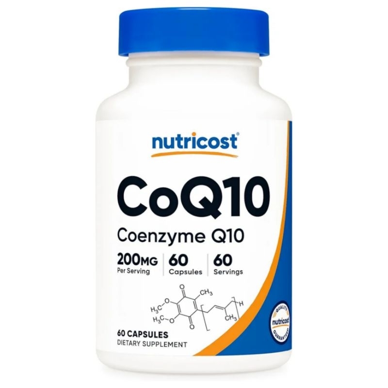 Jual Nutricost CoQ10 200mg 200 mg 60 Capsules Coenzyme Q10 ORIGINAL | Shopee Indonesia