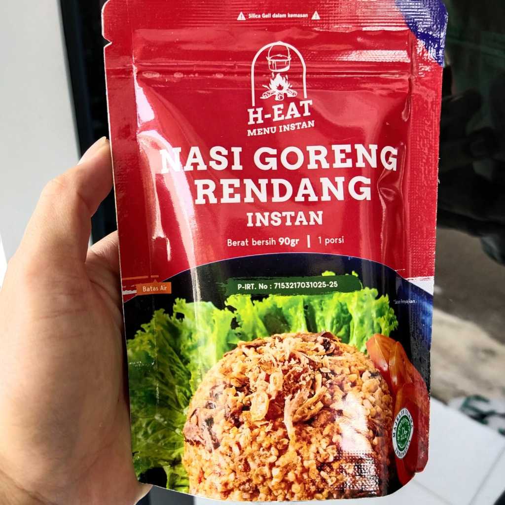 Jual H-Eat Nasi Goreng Rendang Instan Tinggal Seduh | Shopee Indonesia