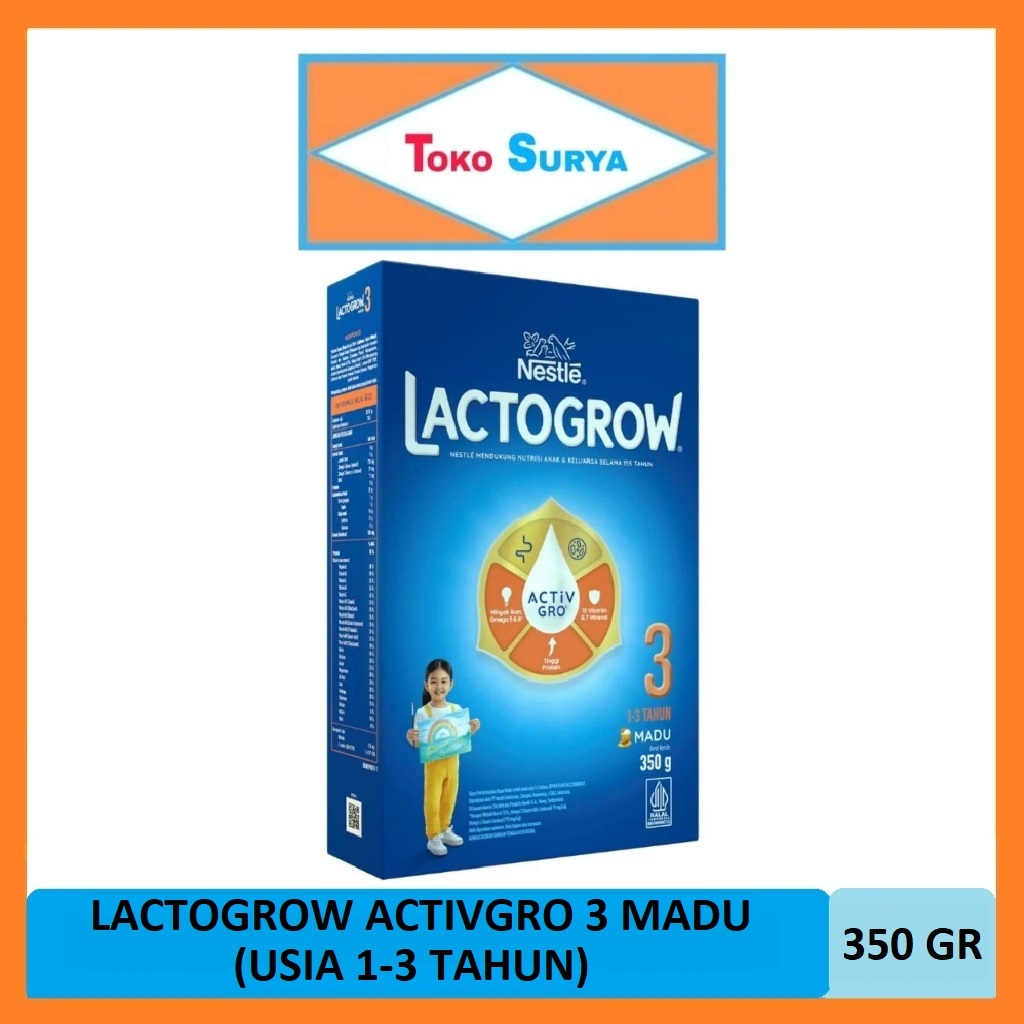 Jual Nestle Lactogrow Activgro 3 Susu Pertumbuhan 1-3 Tahun Rasa Madu ...