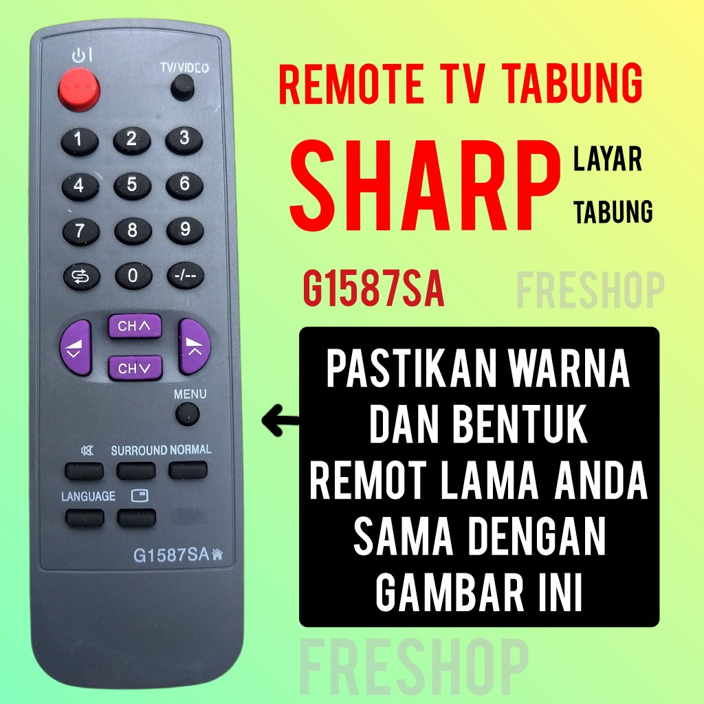 Jual remote tv sharp tabung layar kaca rca | Shopee Indonesia
