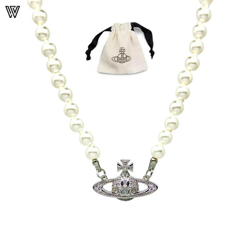 Jual VVWW Mini Bas Relief Pearl Choker Necklace | Shopee Indonesia