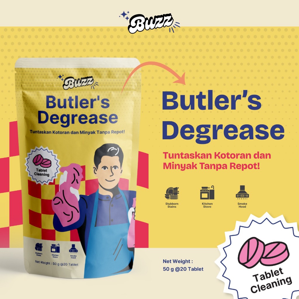 Jual BUZZ - BUTLER'S DEGREASE - Pembersih Minyak / Pembersih Kotoran ...