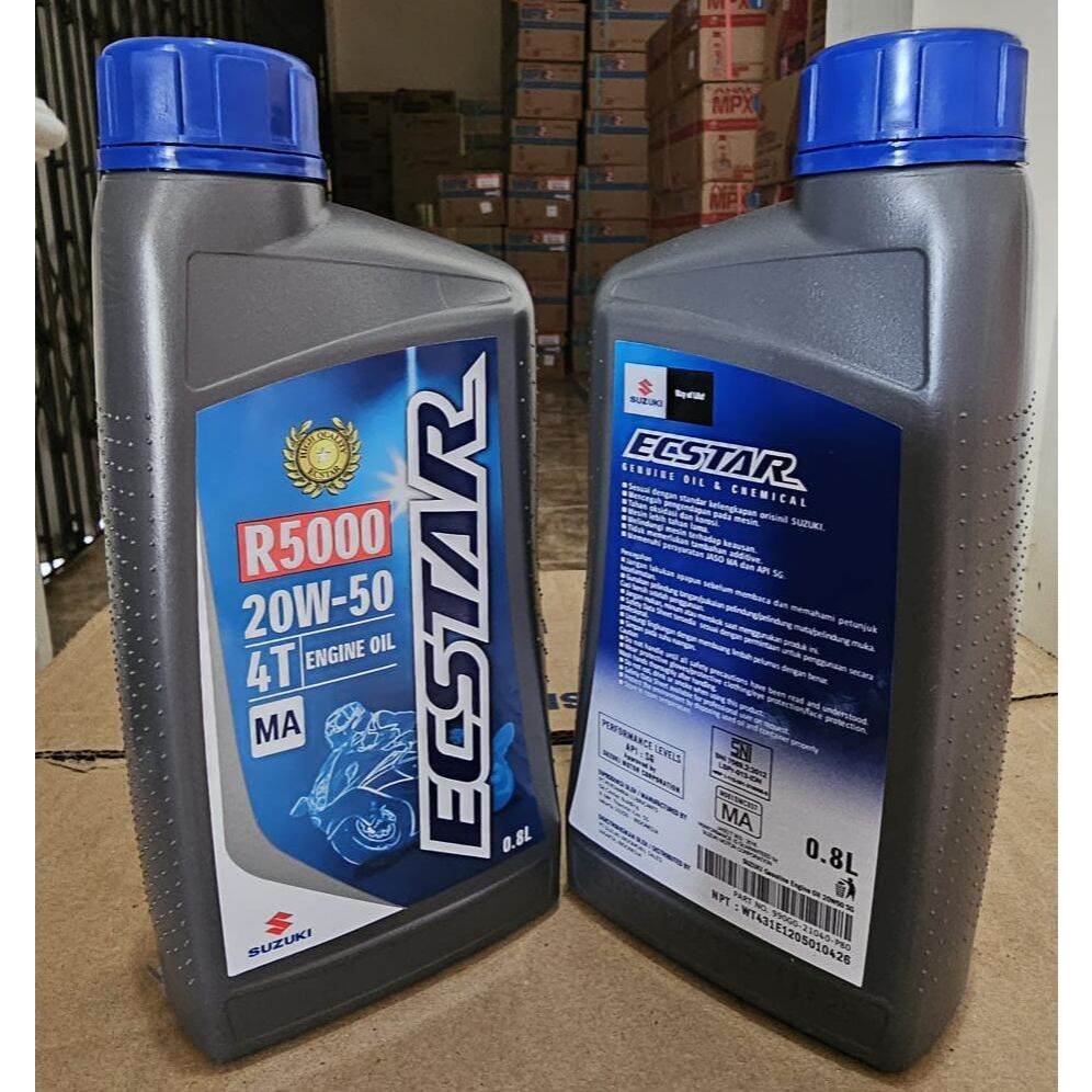 Jual ( PAKET 12 BOTOL ) OLI SGO ECSTAR R5000 20W-50 4T 0.8 LITER ...
