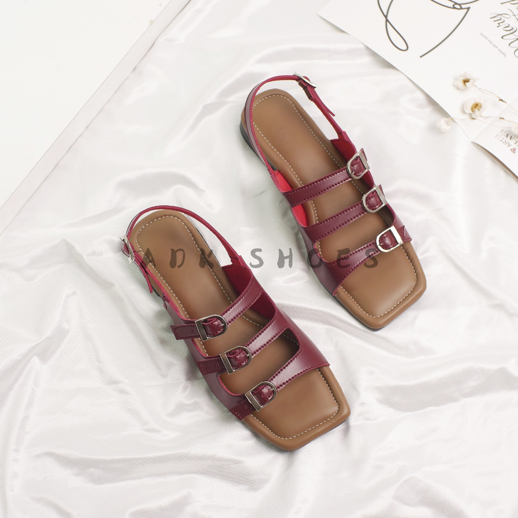 Jual rafani88 sandal gesper 3 TALITA double busa empuk banget Sendal ...