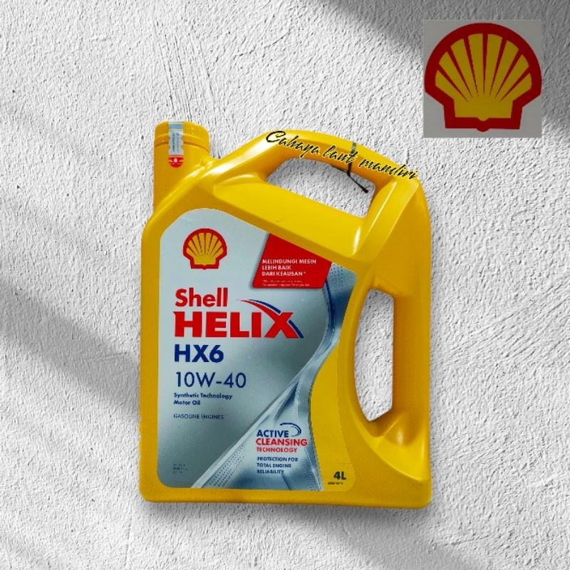Jual SHELL HELIX HX6 10W-40 4L | Shopee Indonesia