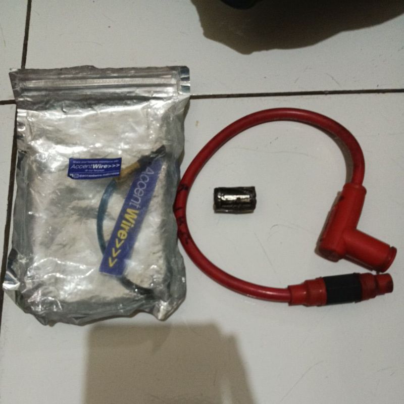 Jual kabel accentwire + nine 9 power + kabel busi racing splitfire ...