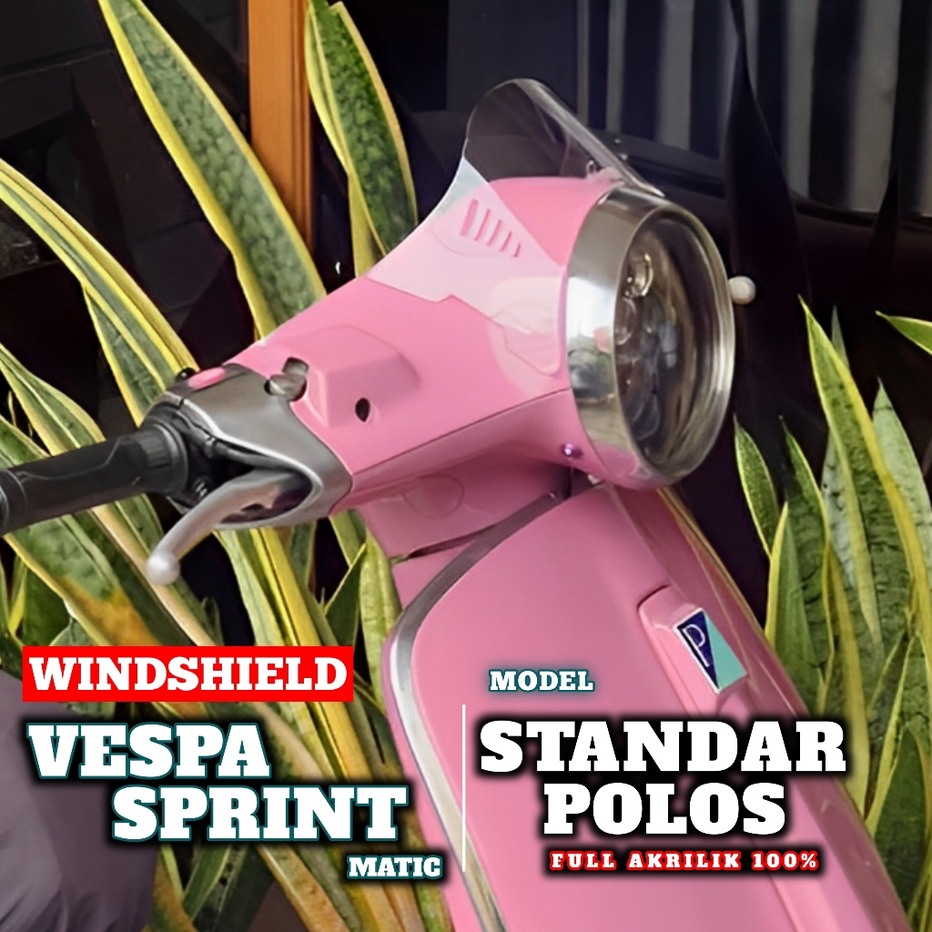 Jual Windshield Vespa Sprint Visor Vespa Sprint Matic Primavera Lx GTS ...
