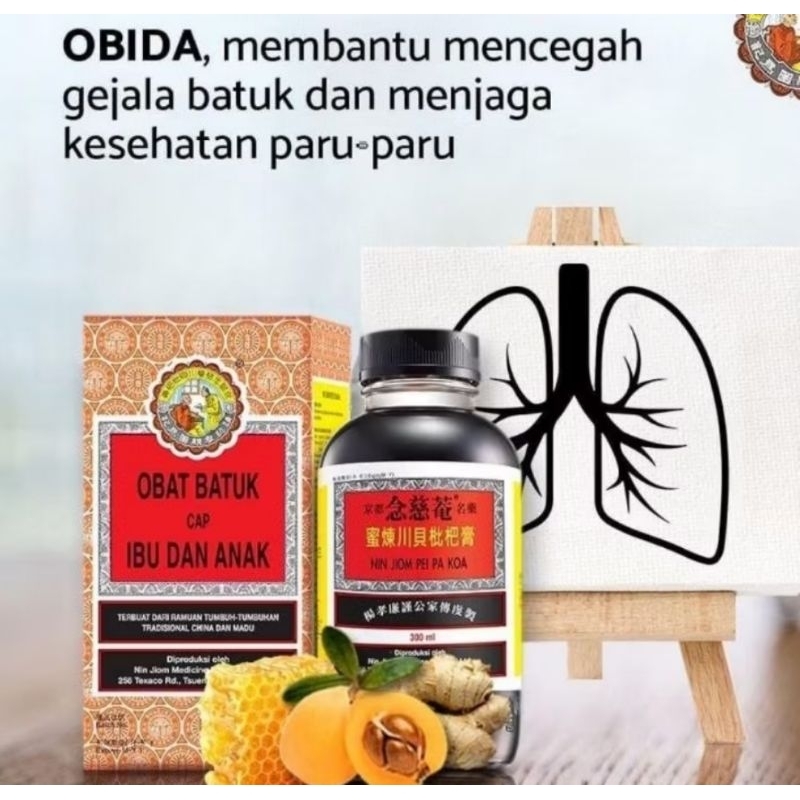 Jual Obat Batuk Ibu Dan Anak 150 ml - Nin Jiom /OBIDA membersihkan ...