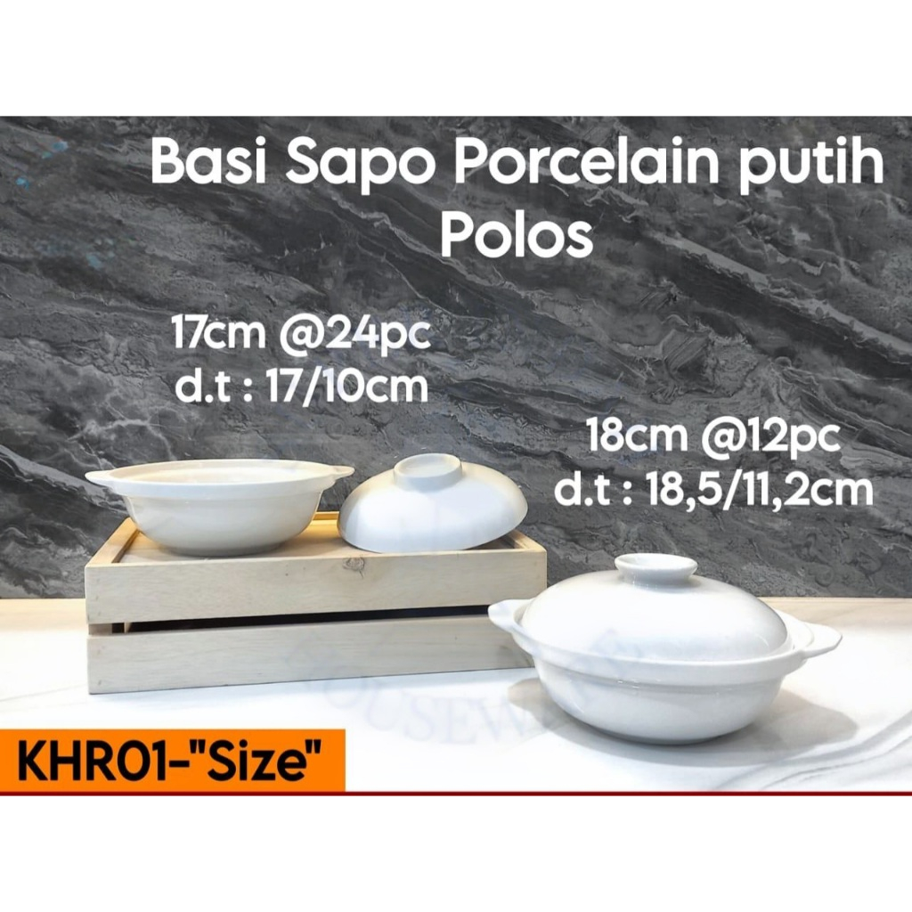 Jual Mangkok Sapo keramik / Basi Sapo Polos Putih / Clay Pot keramik ...