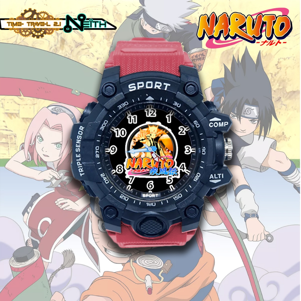 Jual Jam Tangan Sport Anak Terbaru Super Naruto Strap Ruber Sporty Anti ...