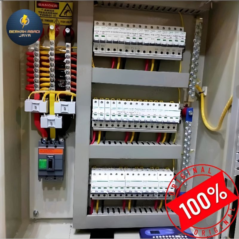 Jual panel distribusi 3phase 100a panel pembagi panel sdp digital meter ...