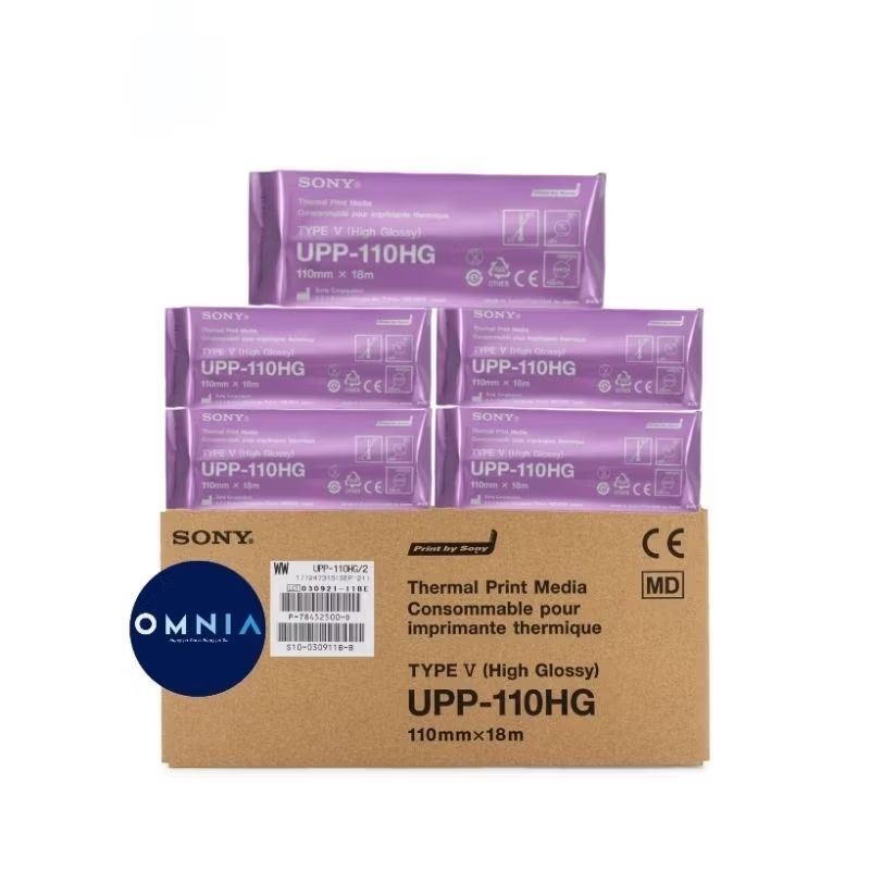 Jual Kertas SONY UPP-110HG Ultrasound Paper Roll Tipe V High Glossy ...