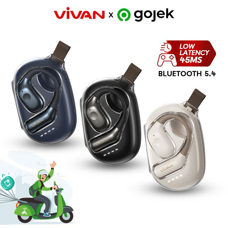 Jual VIVAN SPORT X2 OWS Open Ear True Wireless Earbuds IPX5 Dual ENC ...