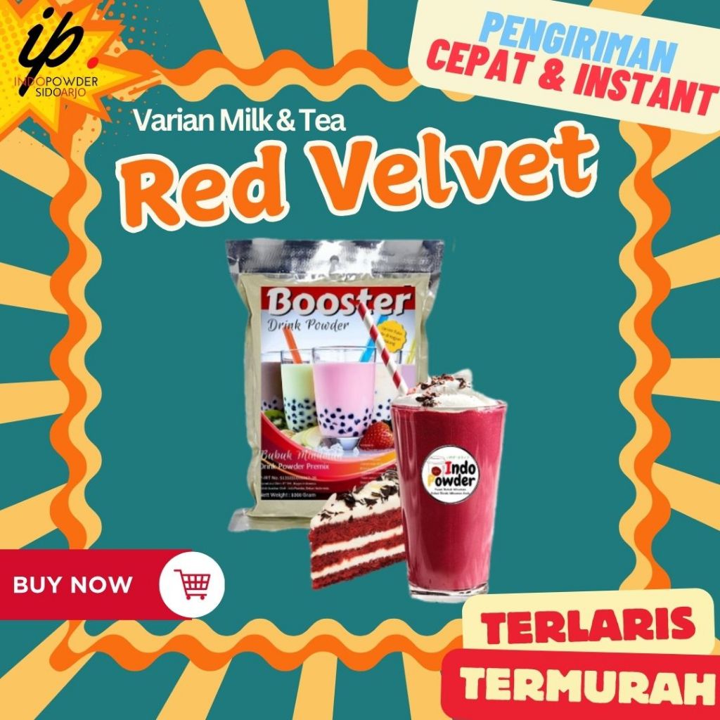 Jual Red Velvet Powder 1 Kg / Bubuk Red Velvet 1 Kg / Bubuk Minuman Red ...