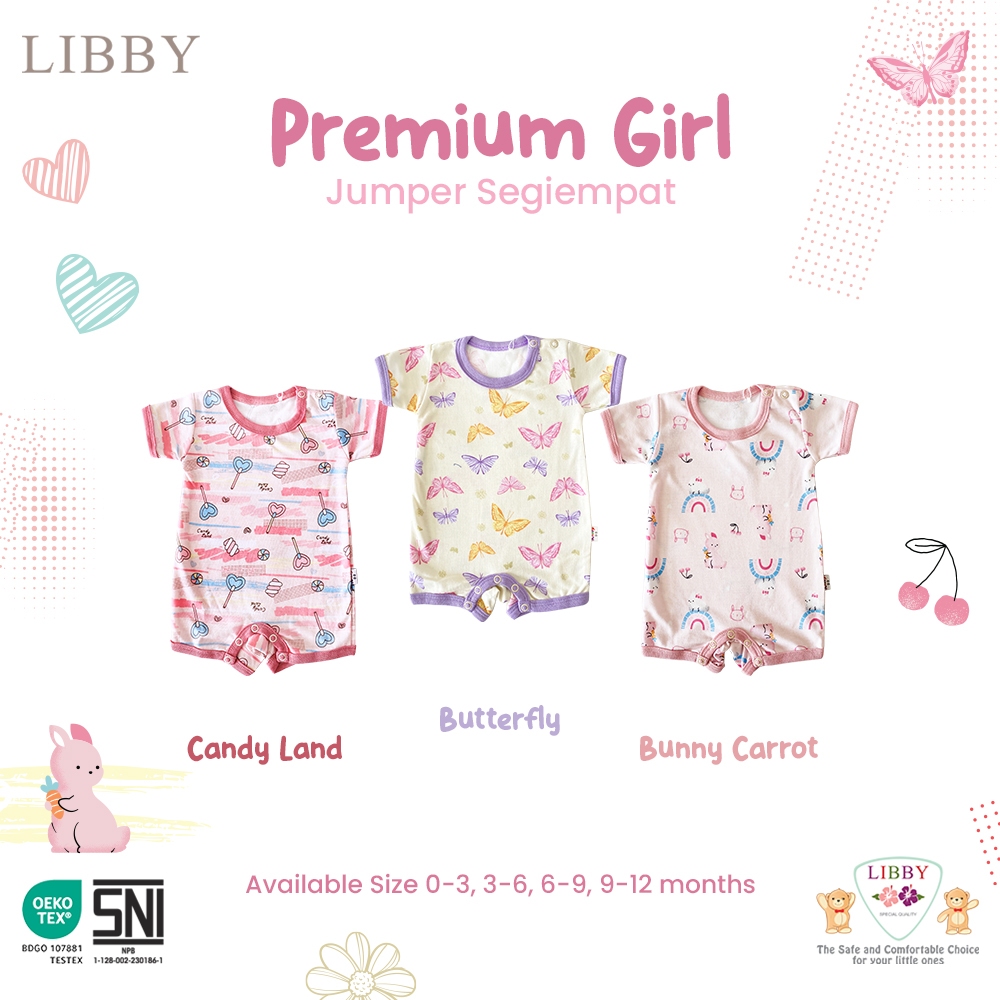 Jual LIBBY Premium Jumper Segiempat Motif Girl (1 PCS/PACK) | Shopee ...