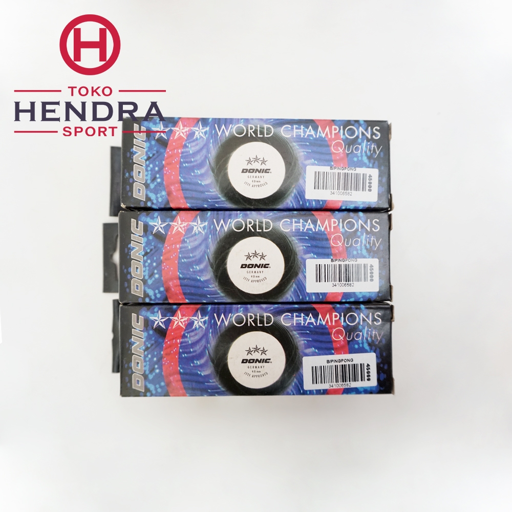 Jual Bola Pingpong / Tenis Meja Donic Original P40 Bintang 3 Putih Dan Kuning | Shopee Indonesia