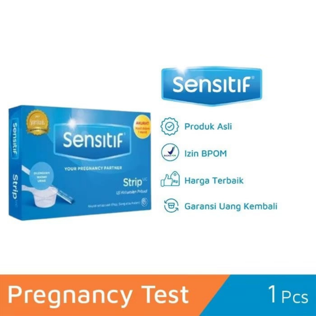 Jual Sensitif Strip Test pack Alat Uji Kehamilan Hamil 1 Pcs | Shopee ...